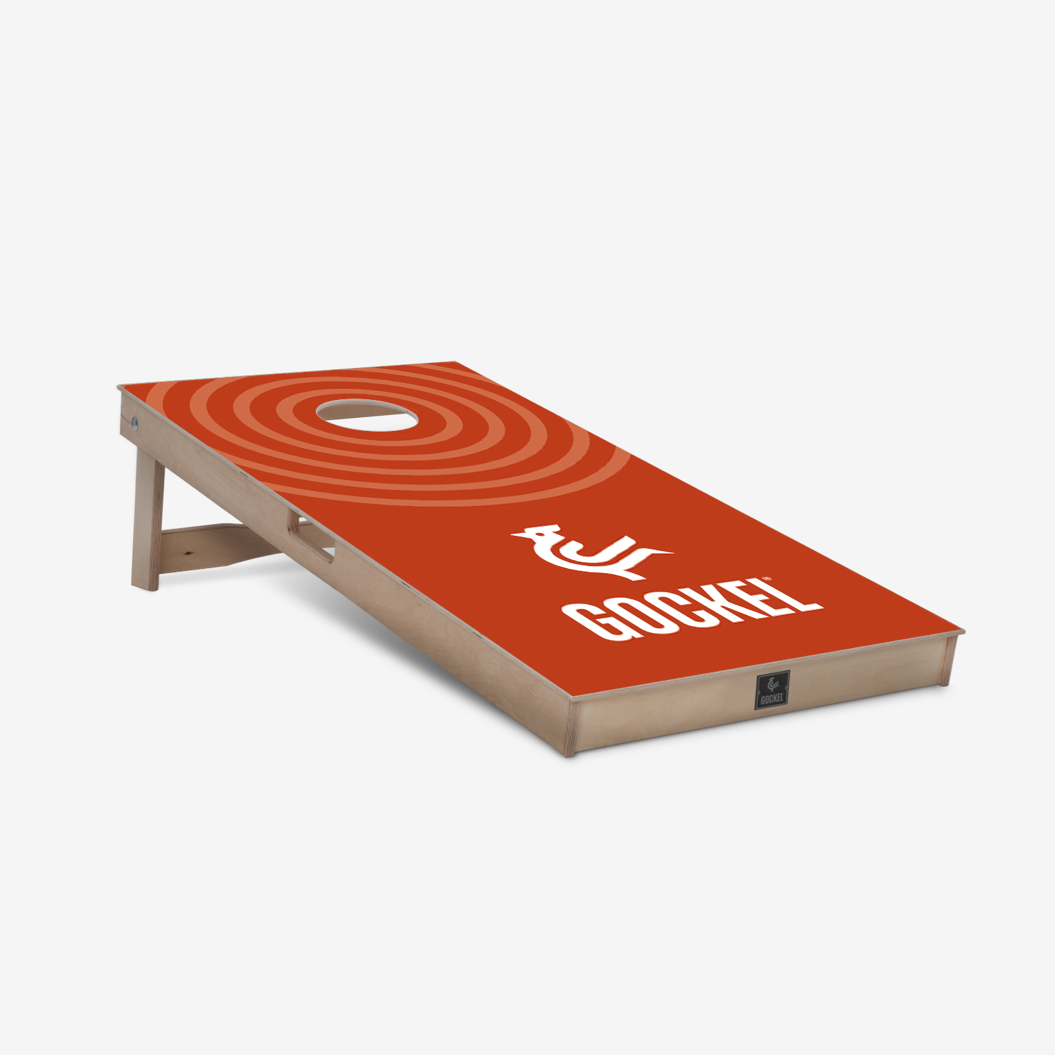 Single - Cornhole board oranje cirkels - Gockel Original Cornhole
